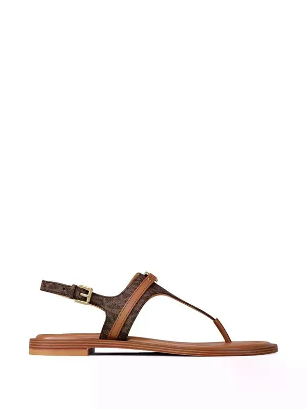 Michael Kors Mandy Buckle Sandals - Brown