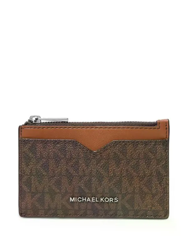 Michael Kors Hudson Zip Cardholder - Brown
