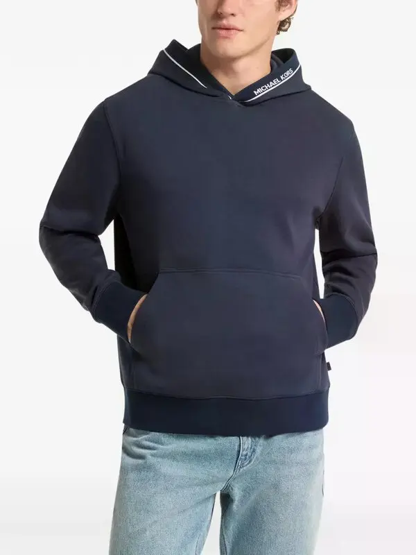 Michael Kors Ribbed Hoodie - Blue