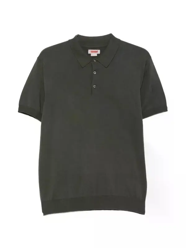 BARACUTA Button Polo Shirt - Green