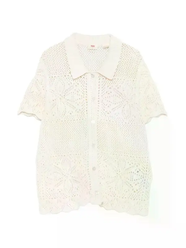 LEVI'S Cotton Crochet Shirt - Neutrals