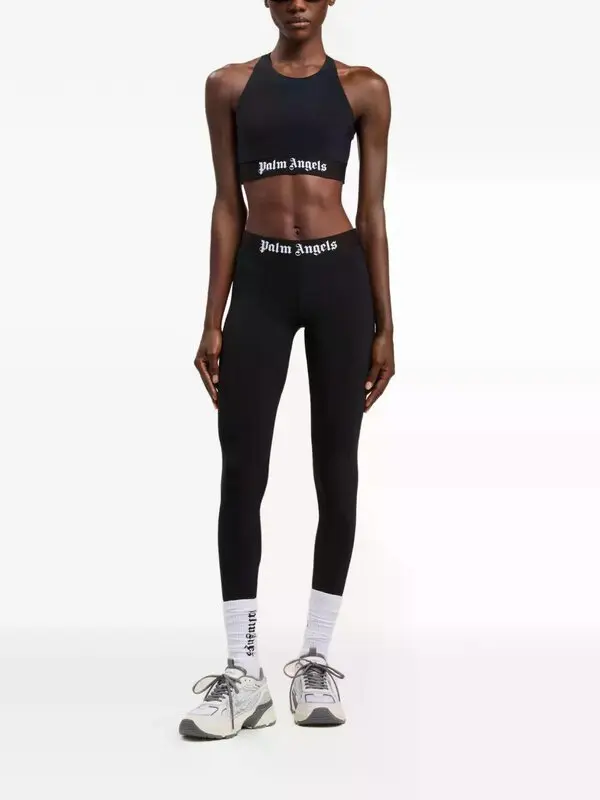 Palm Angels Logo Waistband Leggings