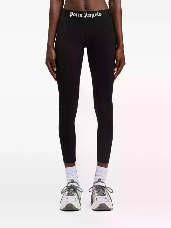 Palm Angels Logo Waistband Leggings
