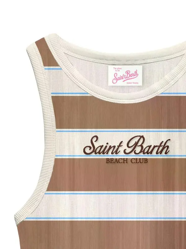 MC2 SAINT BARTH Striped Text Vest