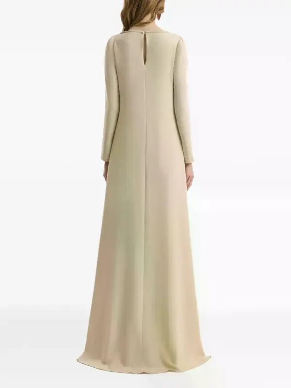 GEMY MAALOUF Long-sleeve A-line Maxi Dress