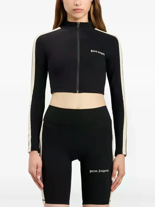 Palm Angels Logo Stripe Sweatshirt