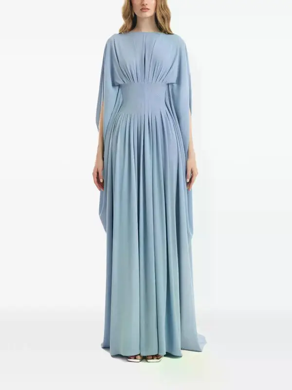 GEMY MAALOUF Flowy High-neck Maxi Dress