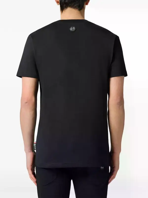 Philipp Plein Round Neck T-shirtvpainted Skull