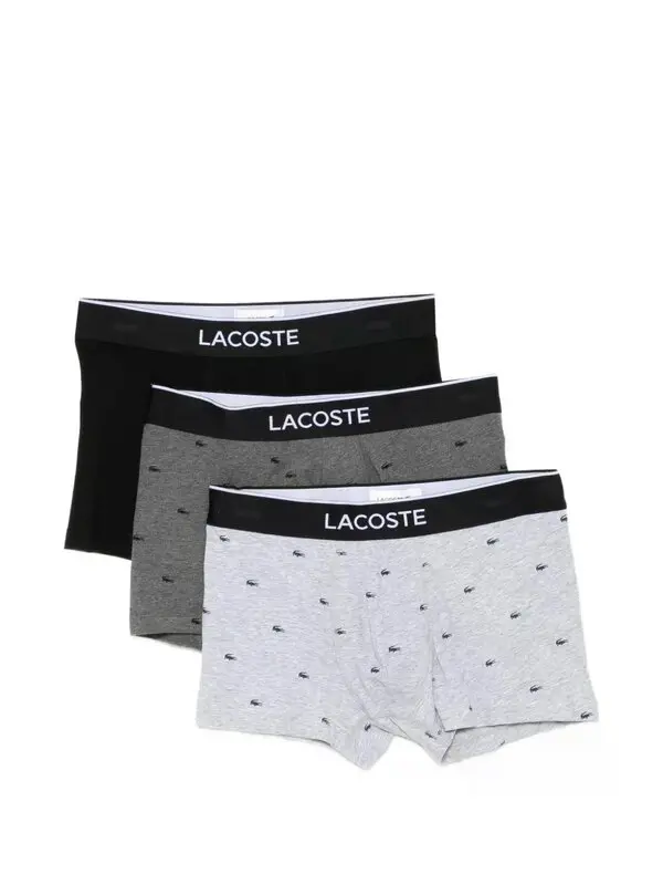 Lacoste Cotton Jersey Trunks - Grey