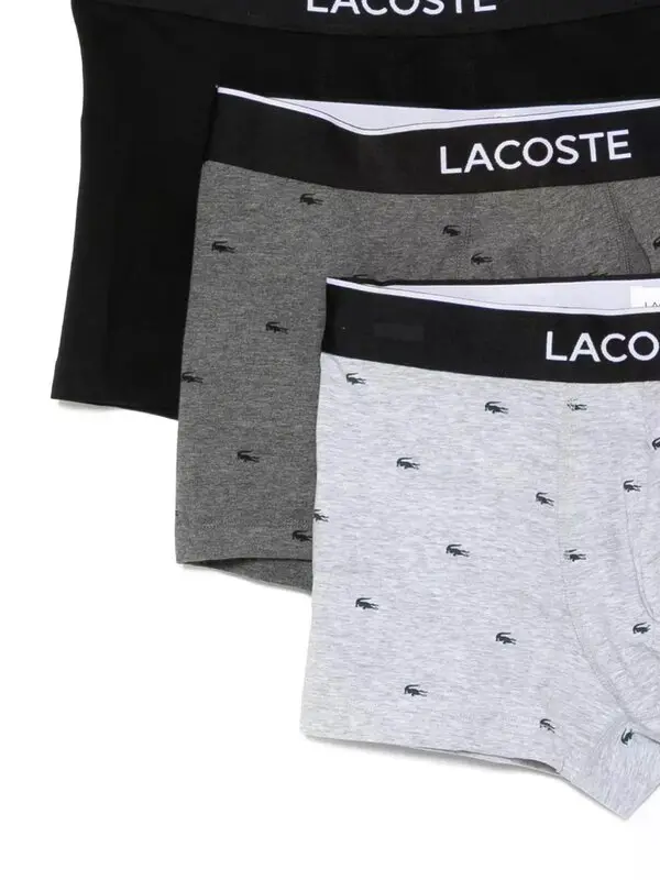 Lacoste Cotton Jersey Trunks - Grey