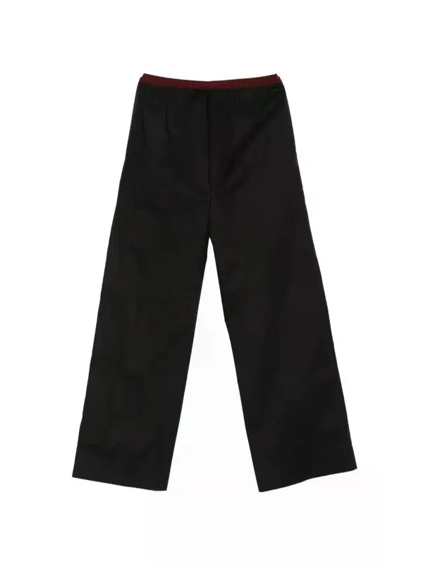 Plan C Elasticated Trousers - Black