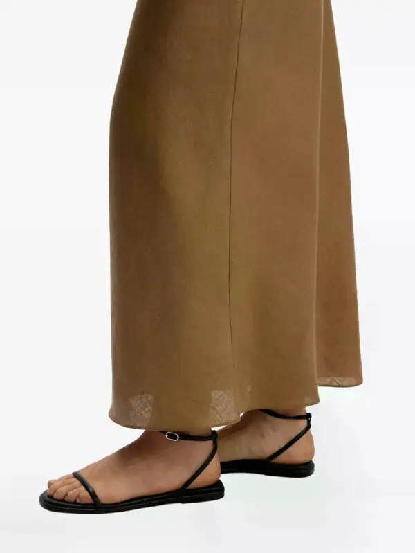 12 STOREEZ Linen Maxi Skirt