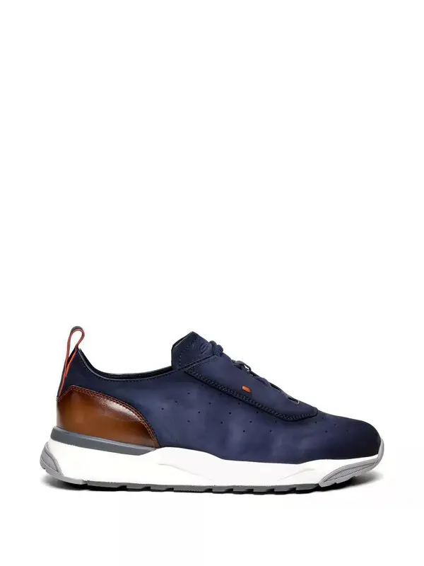 Santoni Perforated-detail Sneakers - Blue