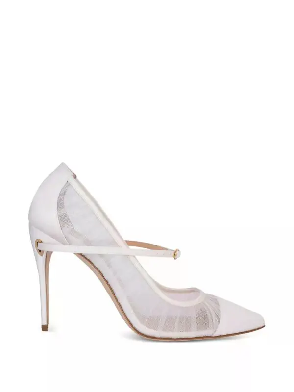 Jennifer Chamandi Lorenzo Removable-strap Pumps - White