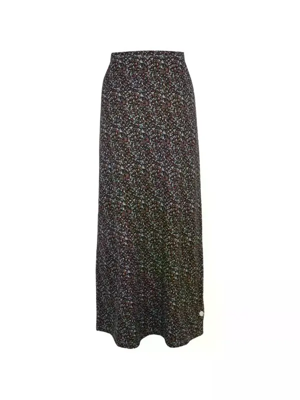 Rabanne Printed Maxi Skirt - Black