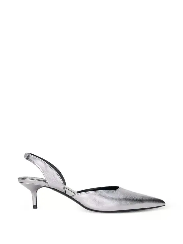 Staud Sebastian Slingback Pumps - Silver