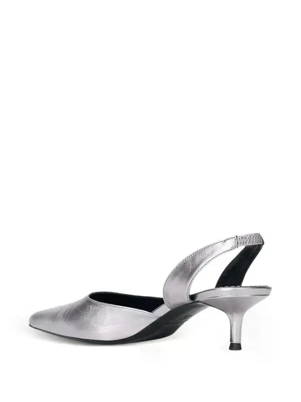 Staud Sebastian Slingback Pumps - Silver