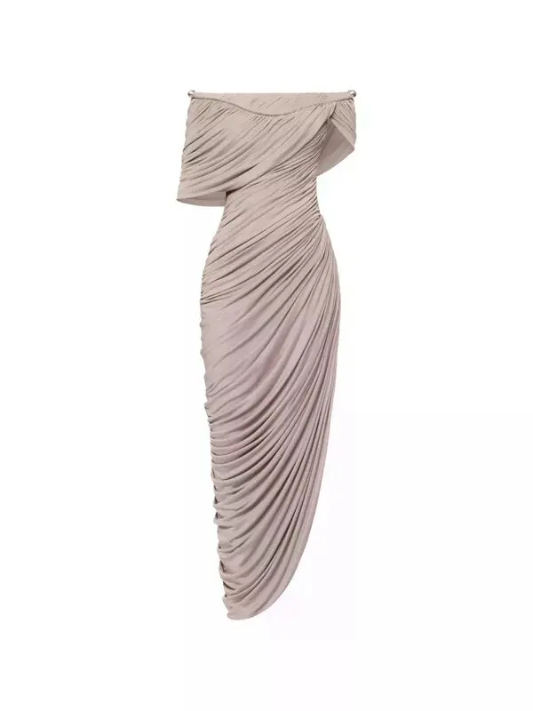 CHATS BY C.DAM Thalyn Off-shoulder Maxi Dress - Neutrals