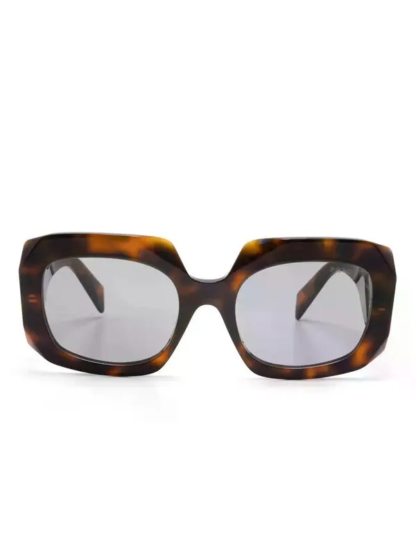 Prada Oversized Frame Sunglasses - Brown