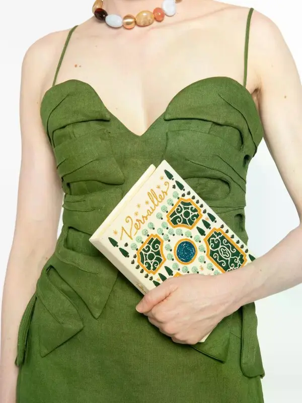 OLYMPIA LE-TAN Versailles Embroidered Clutch - Neutrals