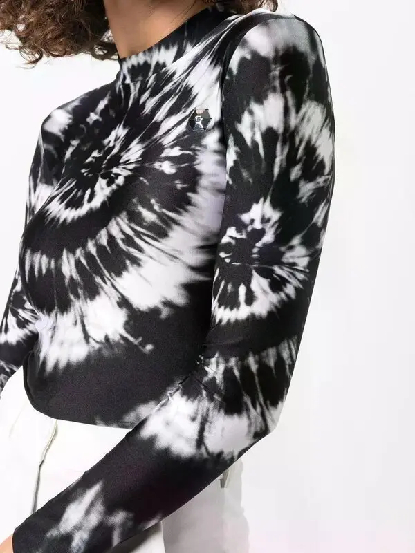 Philipp Plein Tie-dye Cropped Top