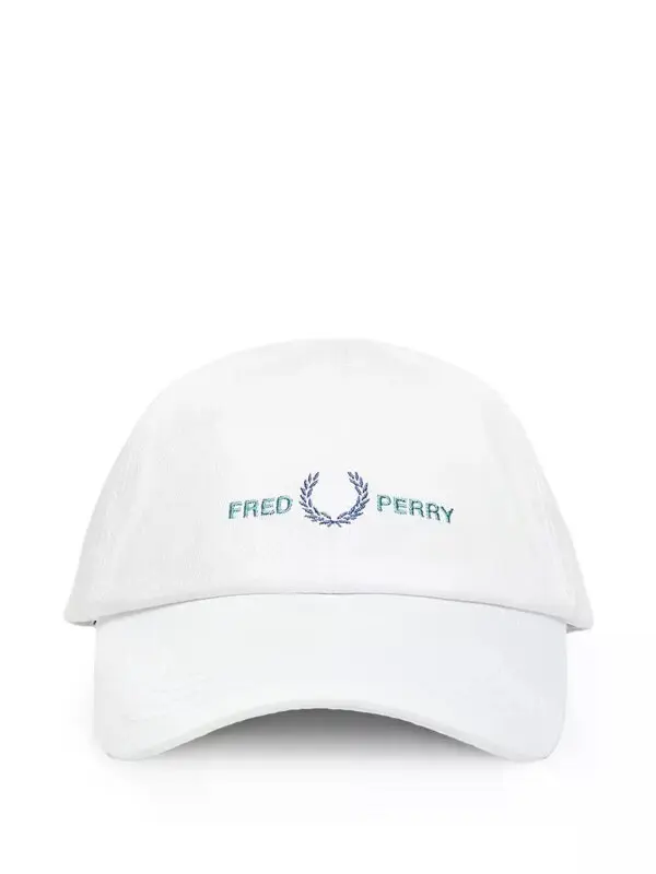 Fred Perry Twill Logo Cap - White