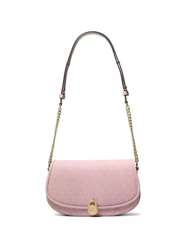 Michael Kors Mila Monogram Shoulder Bag - Pink