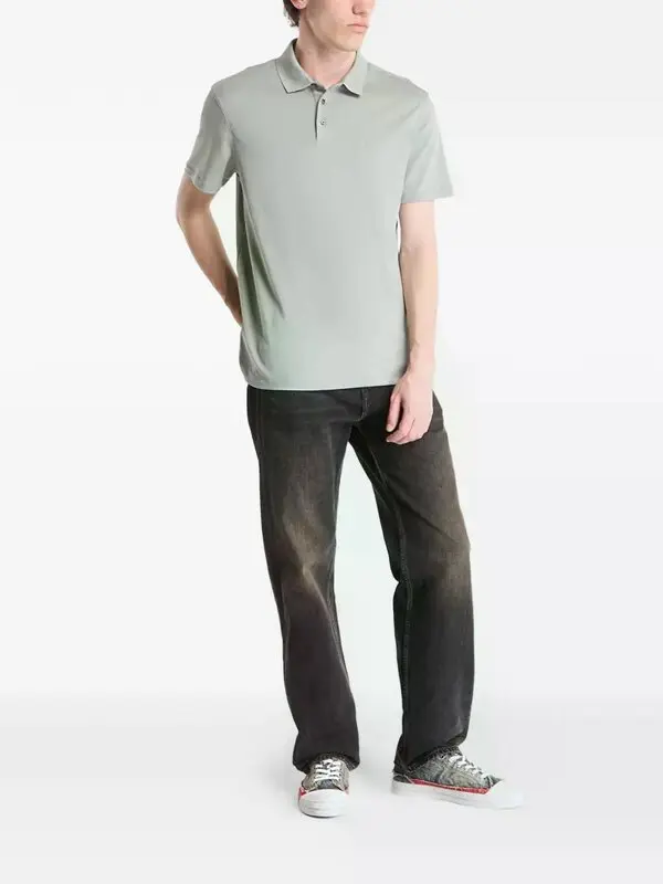 Calvin Klein Logo-embroidered Polo Shirt - Green