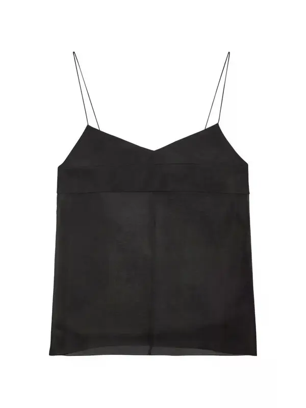 VORANIDA Semi-sheer V-neck Top