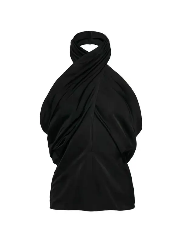 Magda Butrym Halterneck Top - Black