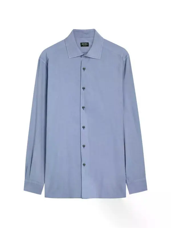 Zegna Long-sleeve Shirt - Blue