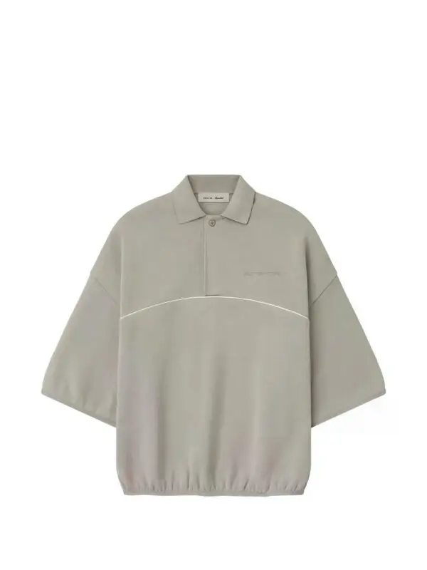 Fear Of God Active Trace Logo-print Piping-detail Sweater - Grey