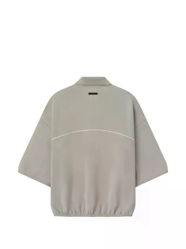 Fear Of God Active Trace Logo-print Piping-detail Sweater - Grey