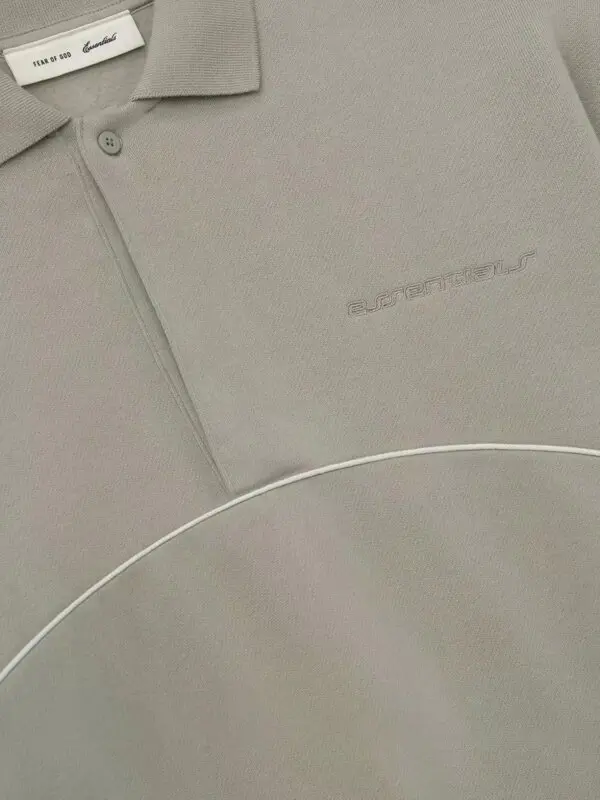 Fear Of God Active Trace Logo-print Piping-detail Sweater - Grey
