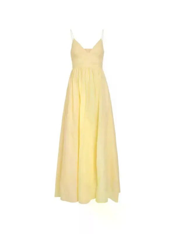 Aje Gathered Spaghetti-strap Dress