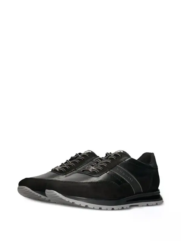BUGATTI Panelled Logo-print Sneakers - Black