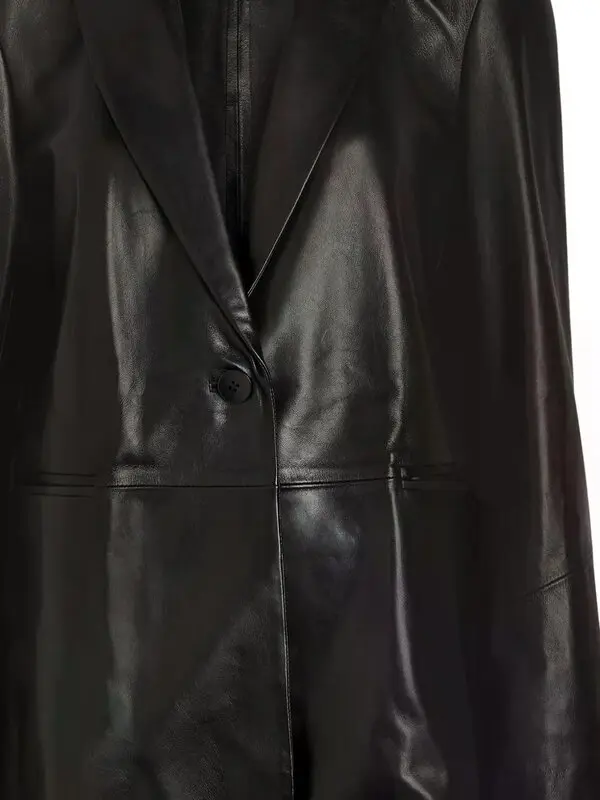 Nour Hammour Arden Polished Leather Jacket