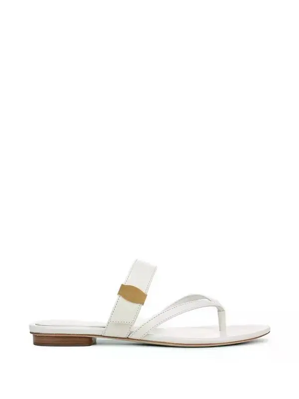 Veronica Beard Salva Dash Flat Sandals - White