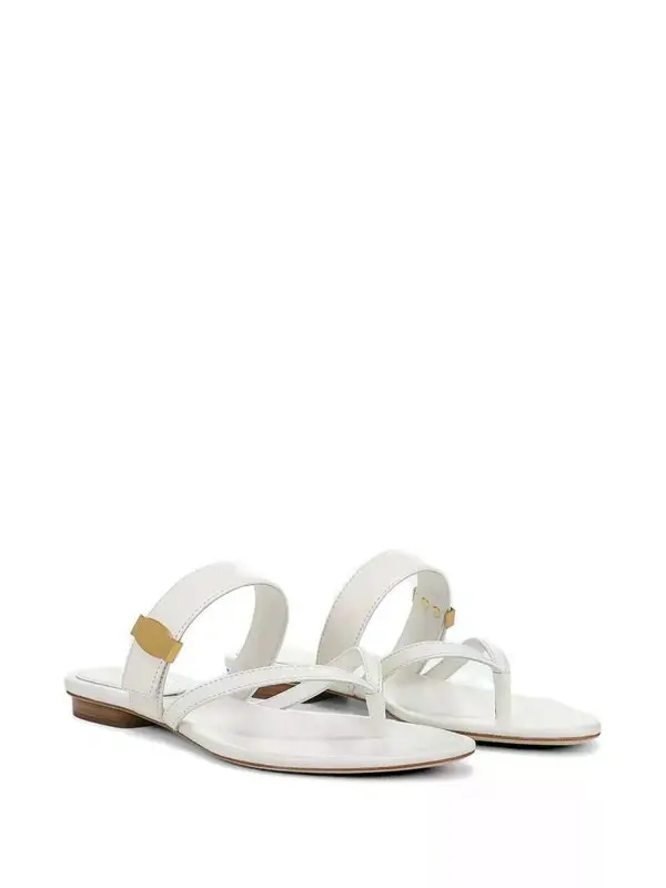 Veronica Beard Salva Dash Flat Sandals - White