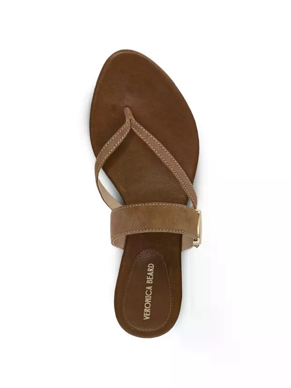 Veronica Beard Salva Dash Flat Sandals - Brown