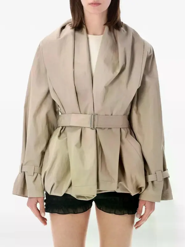Magda Butrym Draped-collar Belted Jacket