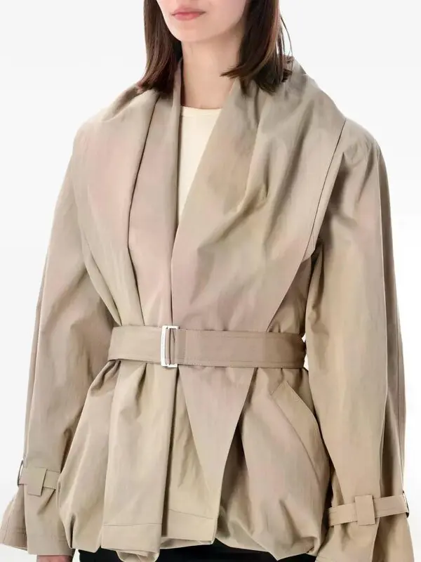 Magda Butrym Draped-collar Belted Jacket