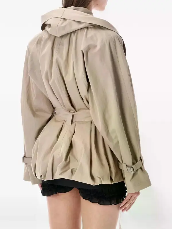 Magda Butrym Draped-collar Belted Jacket