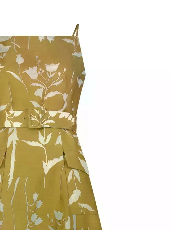 Lela Rose Floral-print Midi Dress