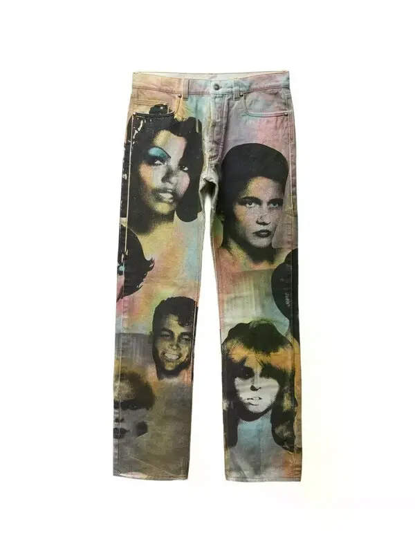 Versace Printed Regular Jeans - Neutrals