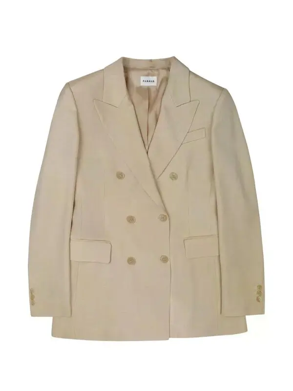 PARAH Double-breasted Slub-texture Jacket