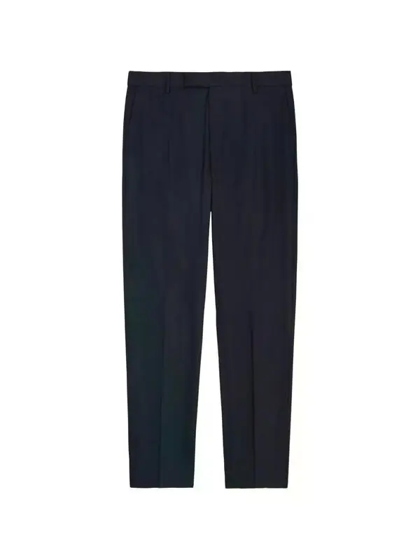 Sunspel Pressed-crease Textured Trousers - Blue