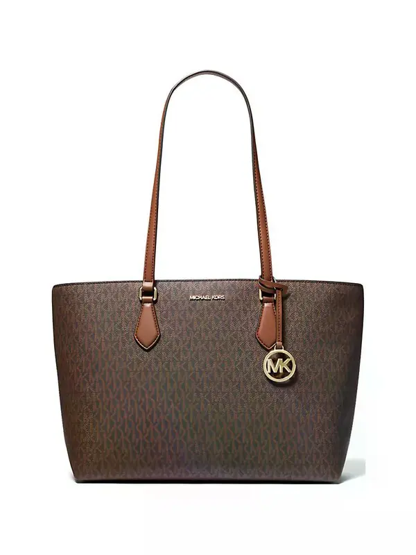 Michael Kors Large Monogram Tote Bag - Brown