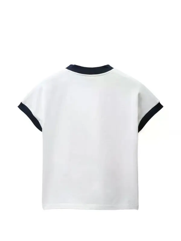 Versace Medusa Hardware V-neck Cotton T-shirt - White