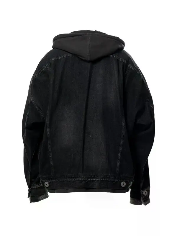 Mihara Yasuhiro Triple-layered Denim Jacket - Black